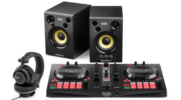 Hercules DJ Essentials Kit Includes DJ Controller, Speakers ...