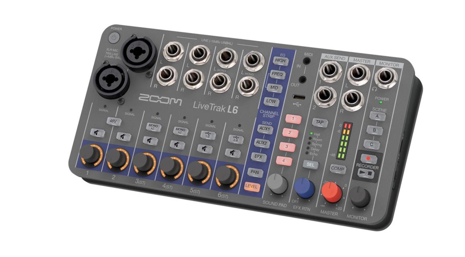 Zoom LiveTrak L-6: A Pocket-sized Digital Mixer - gearnews.com