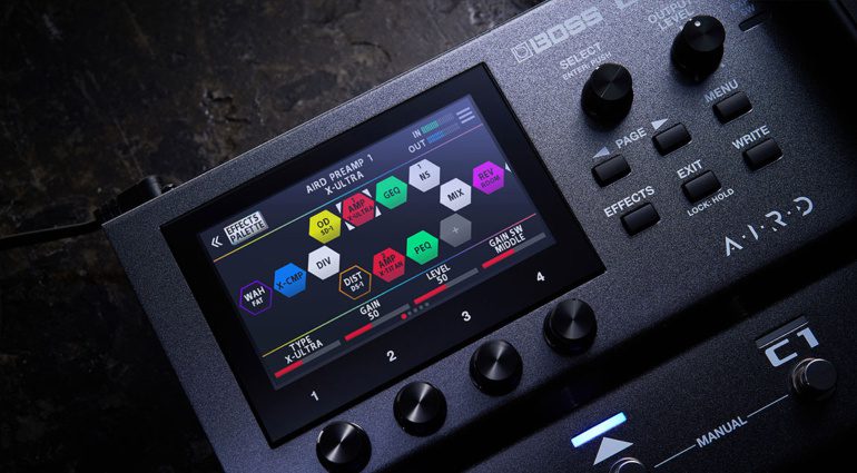 Boss GX-10 is a Small Multi-Effect Beast with a Touchscreen - gearnews.com
