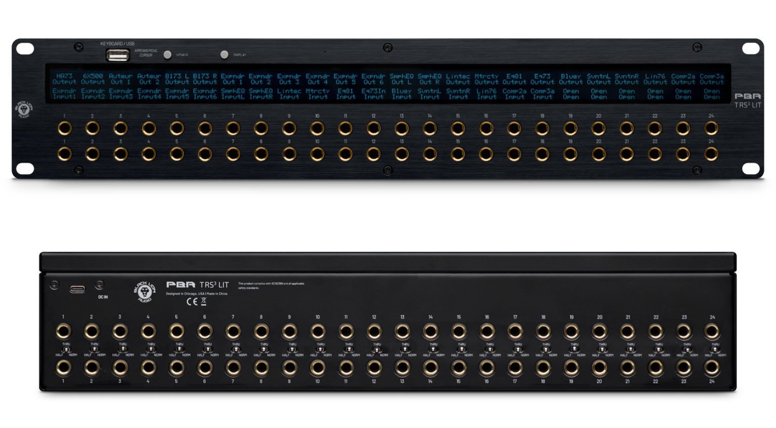 Meet the new Black Lion Audio PBR LIT Patchbays with LED Displays - gearnews.com