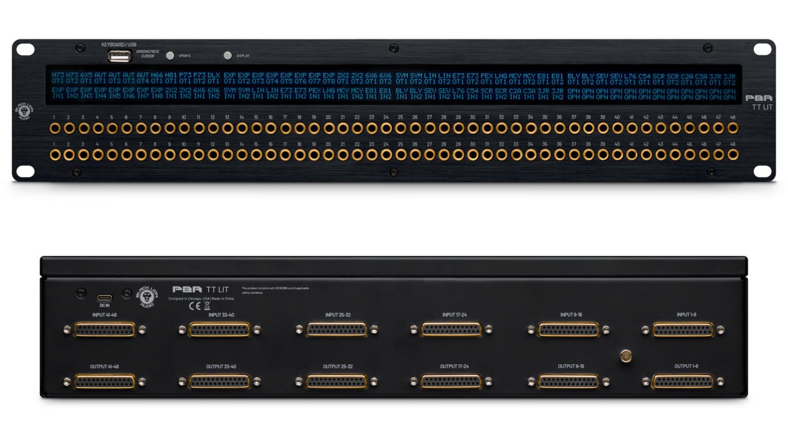 Meet the new Black Lion Audio PBR LIT Patchbays with LED Displays - gearnews.com