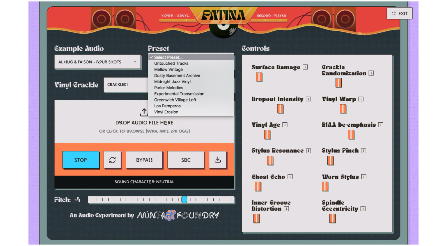 Patina: Free Vinyl Simulation Right in Your Browser