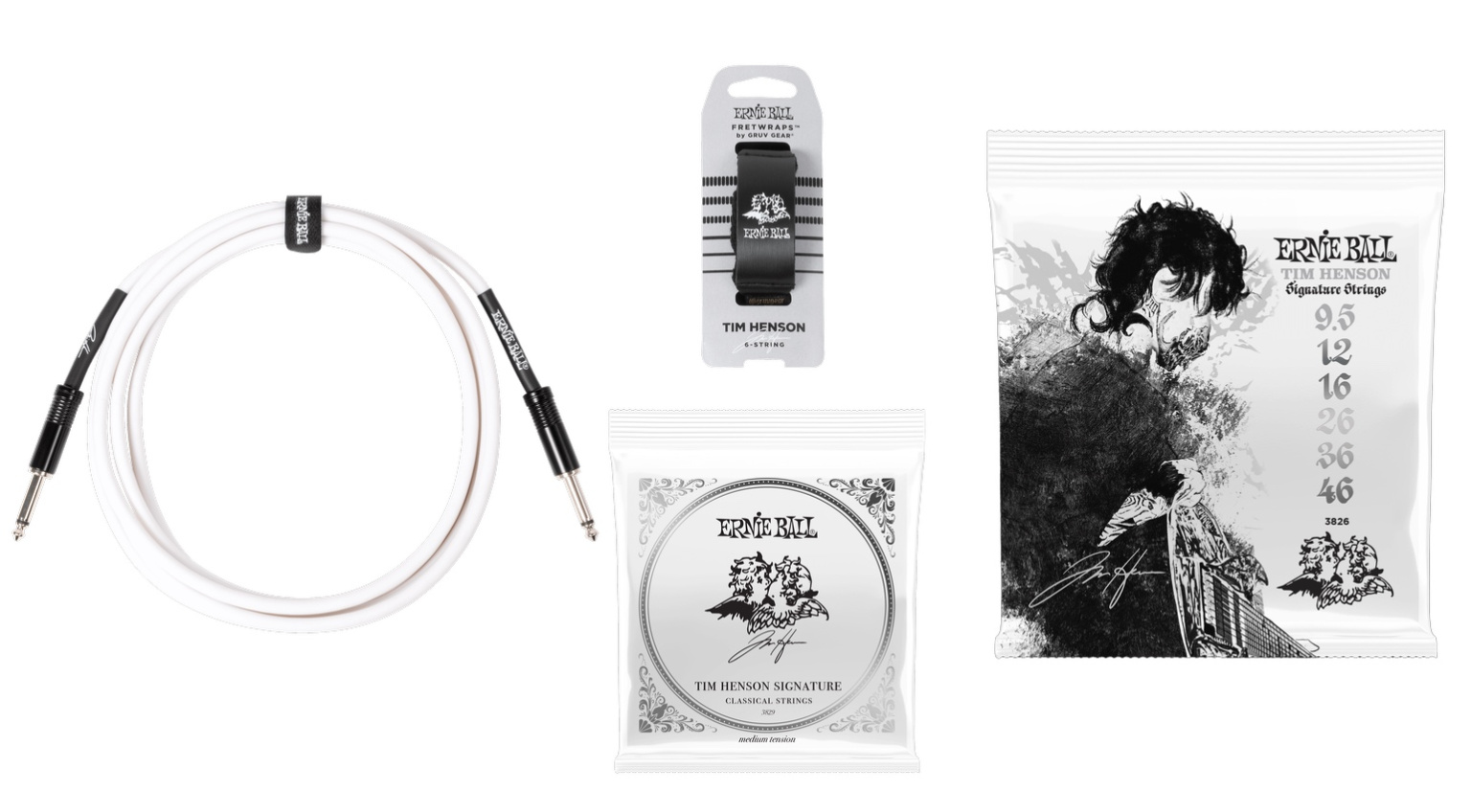 Ernie Ball Tim Henson Signature Bundle: Strings and Accessories for Fans!