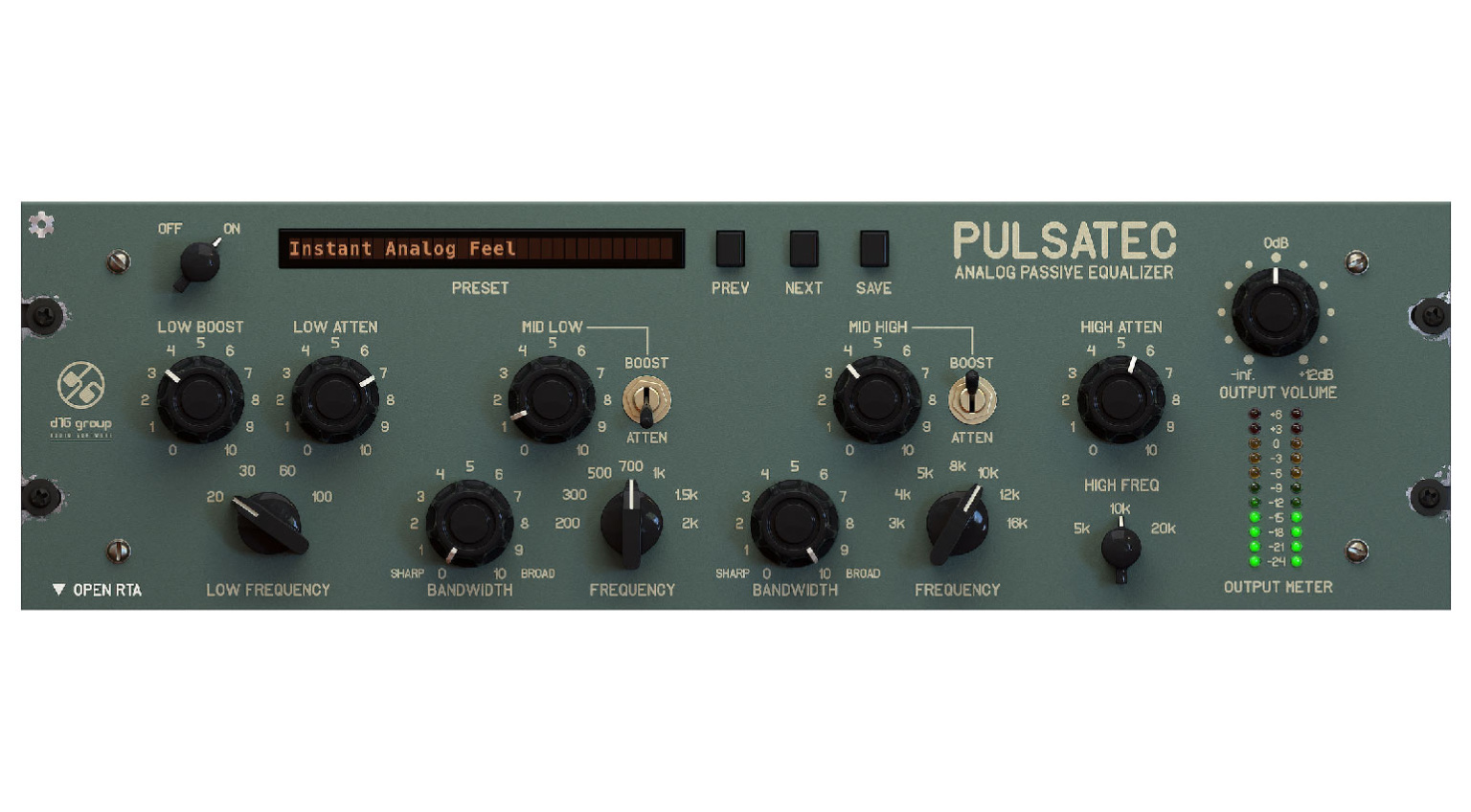 D16 Group Pulsatec: A Pultec EQ Plugin with a Real-time Analyzer - gearnews.com