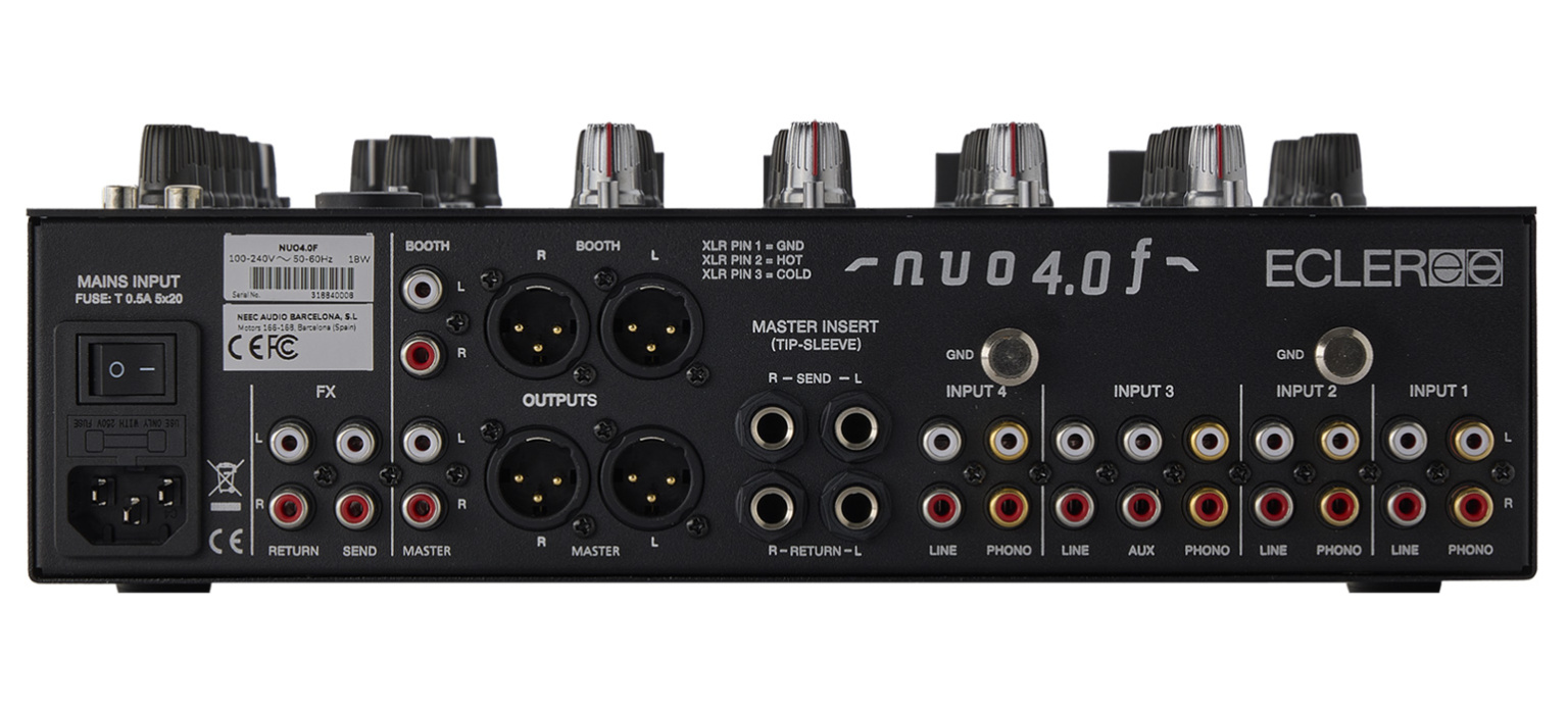 Ecler NUO4.0F: A 4-channel DJ Mixer with Analogue Filters - gearnews.com