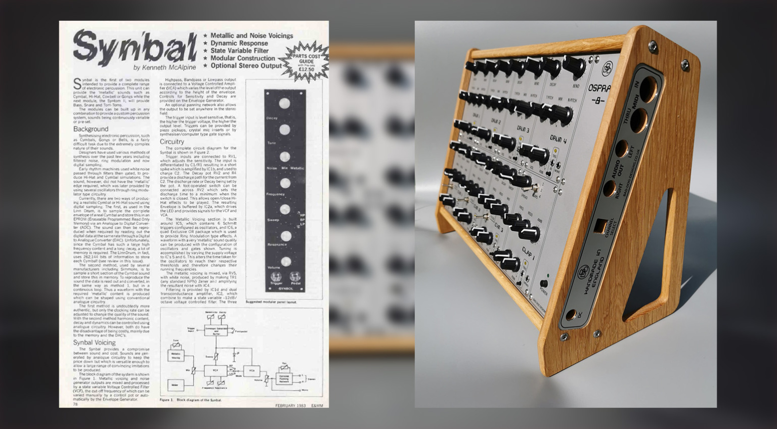Bad Dog Designs OSPRAY-8 - Contemporary Vintage Analogue Drum Synth ...